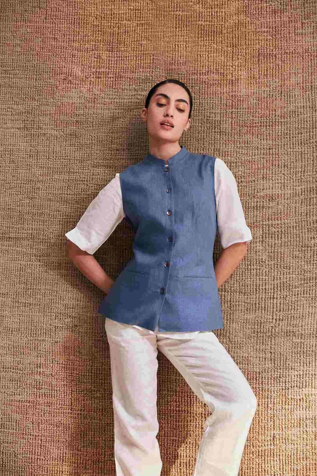 Nifty Nehru Jacket | Linen Nehru Jacket | Yellwithus
