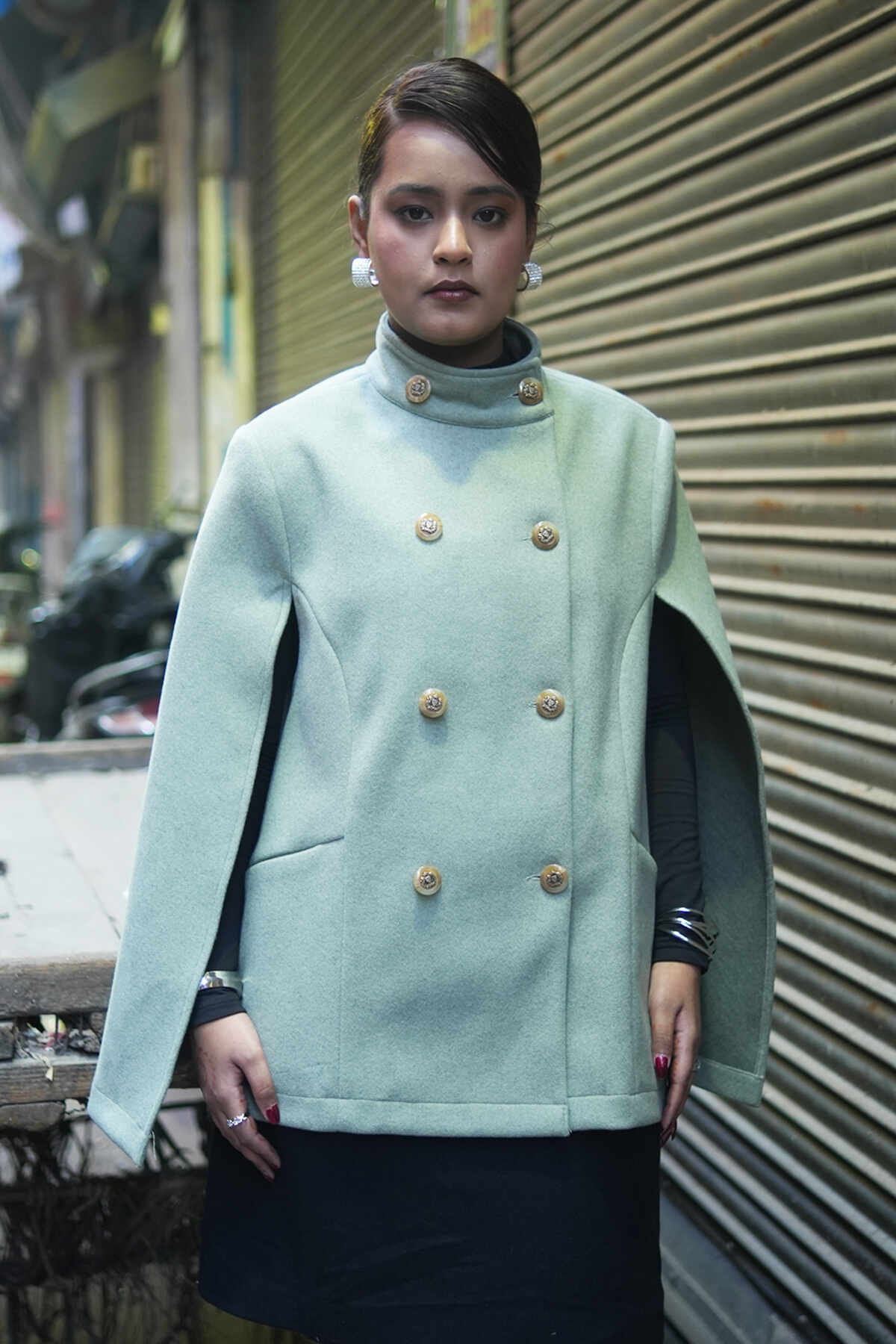 Women's Cape Coat | The Cozy Cascade Cape - Yellwithus