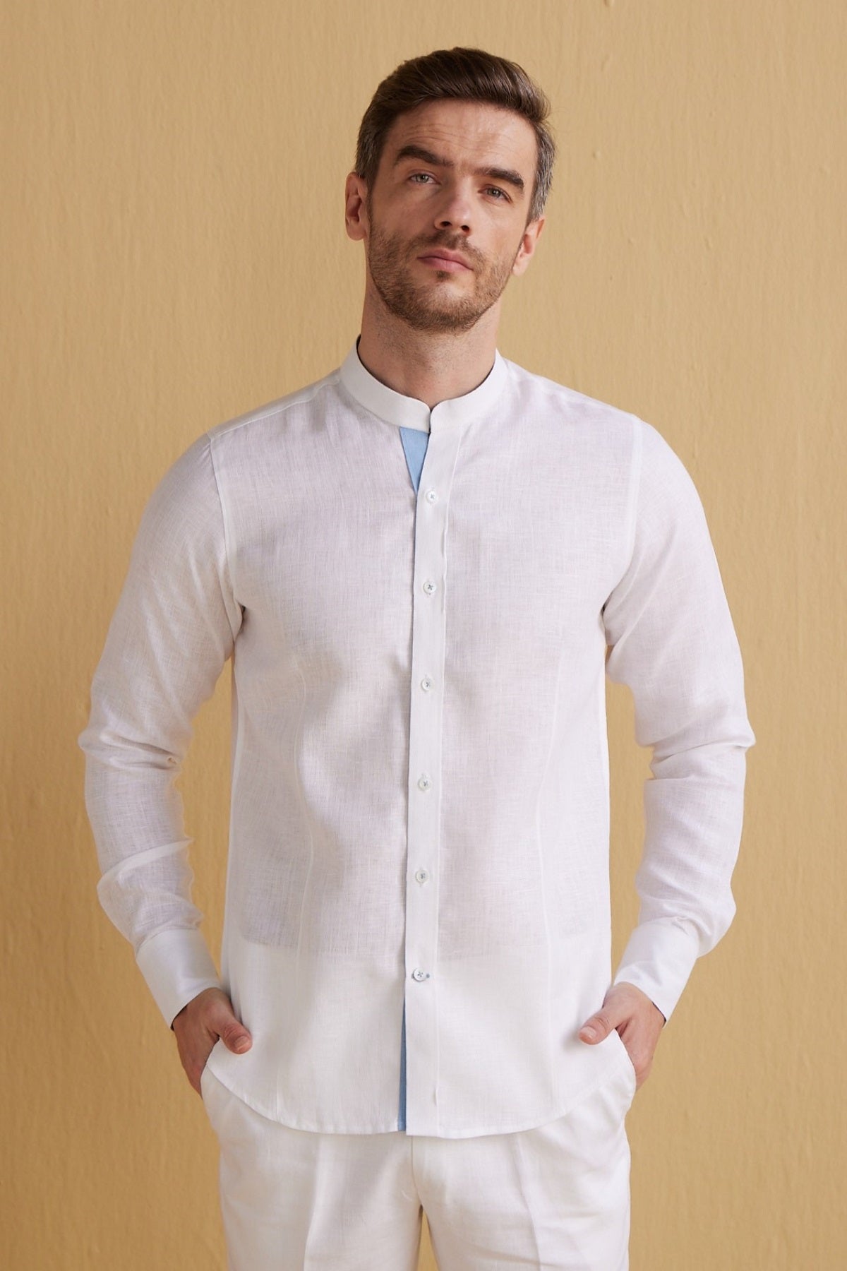 The Rory Shirt | Full Sleeves Extended Collar Shirt | Yellwithus