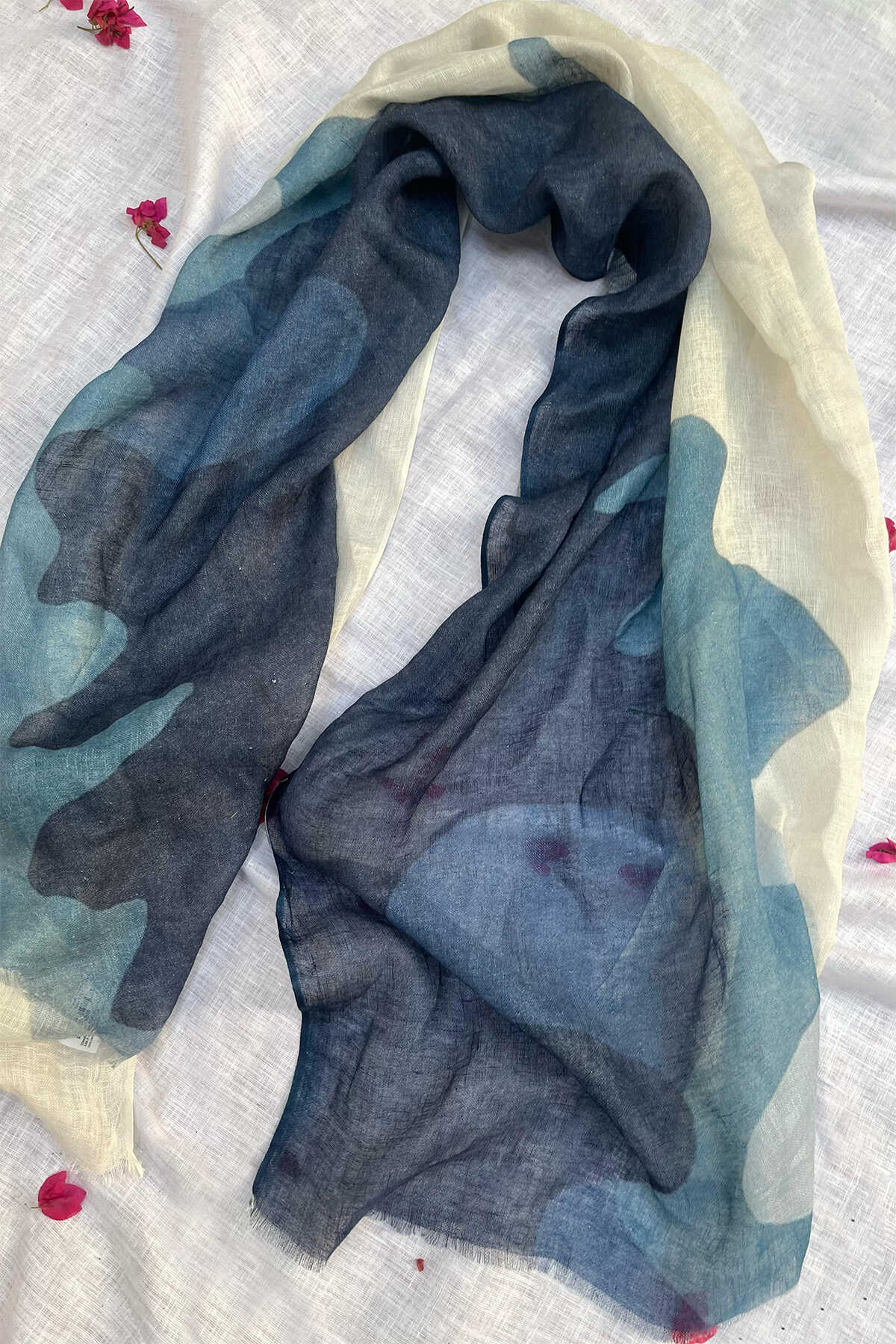 Women Scarfs - Dariya Ocean Print Scarf - Yellwithus