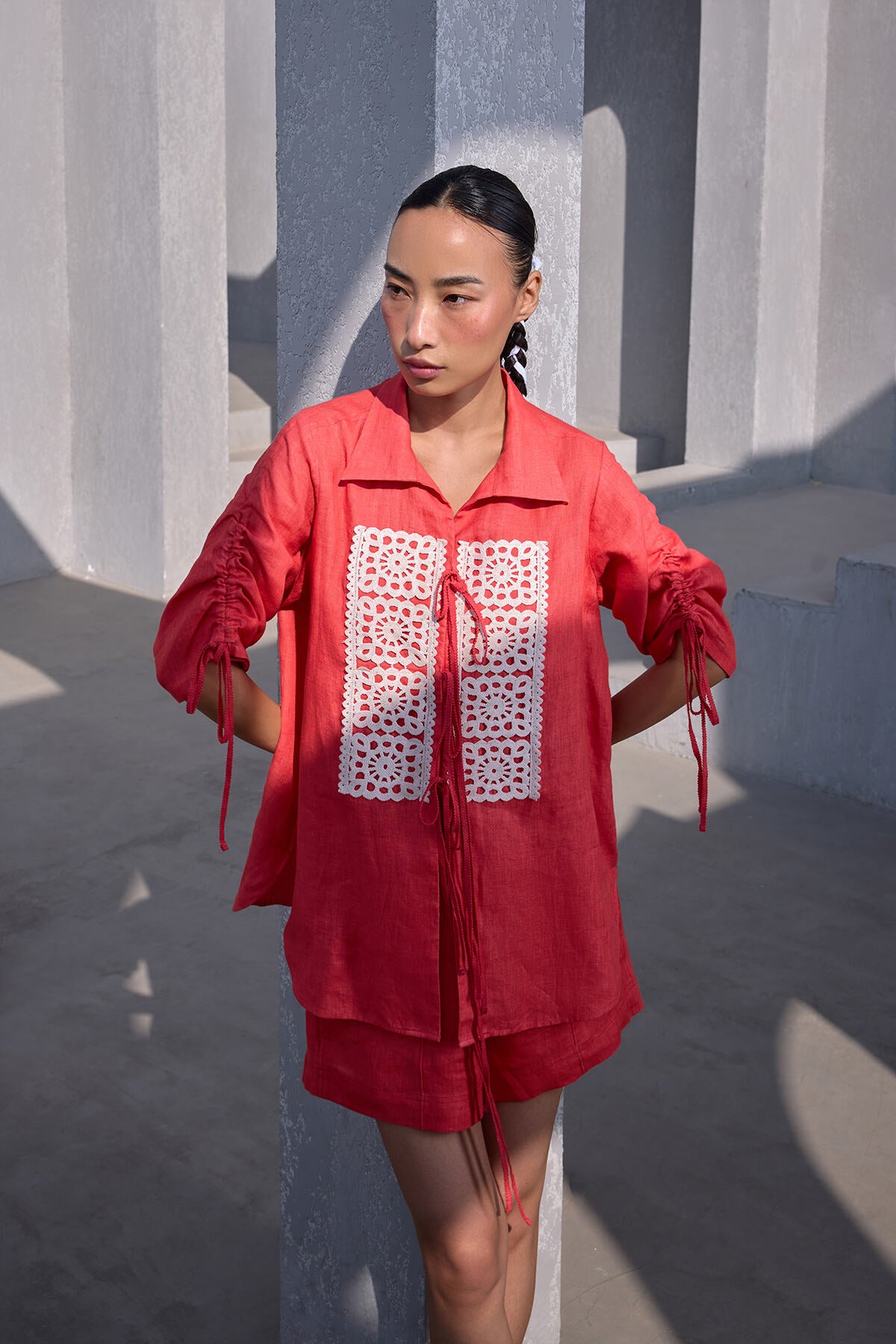 Women's Shirt - The Albeli Shirt - Kesariya - Yellwithus